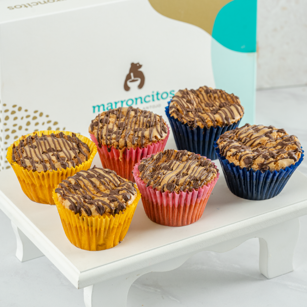 Cupcakes con chispas de chocolate - Marroncitos